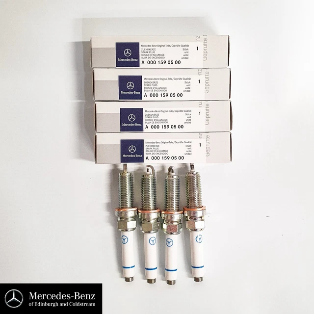 GENUINE MERCEDES SPARK Plug Set of 4 A0001590500 213 E Class £54.99 ...