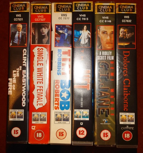 CINEMA CLUB VHS Bundle 6 Tapes Retail £5.00 - PicClick UK