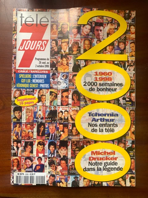 TÉLÉ 7 JOURS 26/09/1998: N°2000/ Interview Spelberg/ Guy Lux/ V. Genest ...