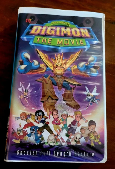 DIGIMON: THE MOVIE VHS Tape Digital Monsters Animated Fox Kids 2001 EUR ...