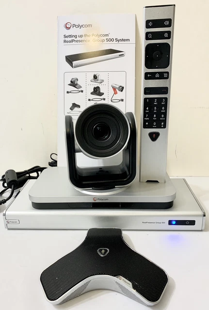 POLYCOM REALPRESENCE SERIES Group 500 Eagle Eye Video Camera Conference ...
