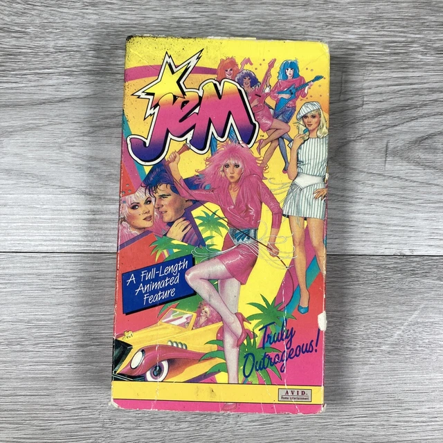 JEM ANIMATED FEATURE Truly Outrageous VHS Tape 1991 Avid Entertainment ...