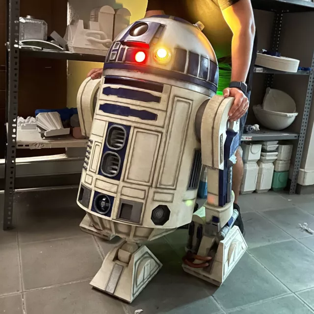 CUSTOM R2-D2 LIFE Size Statue - Fully Finished Statue with Light ...