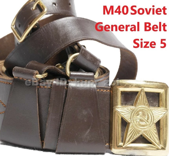 RARE BELT RKKA M40 1940-67 Red Army Soviet GENERAL USSR Gold Plated £ ...