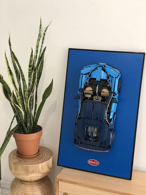 WALL MOUNT DISPLAY Frame for LEGO® Technic Bugatti Chiron 42083 - High ...