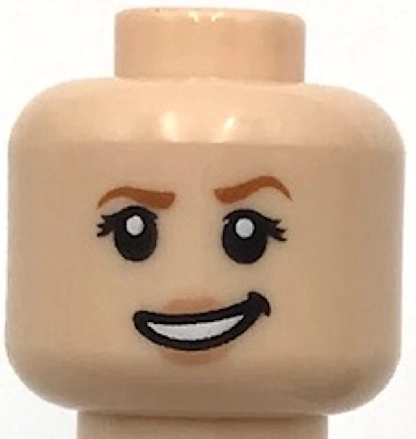 LEGO NEW MINIFIG Light Nougat Minifigure Head Dual Sided Female Raised ...