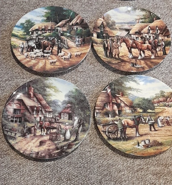 WEDGWOOD LIMITED EDITION 16x Collectable Plates 'Country Days' Full Set ...