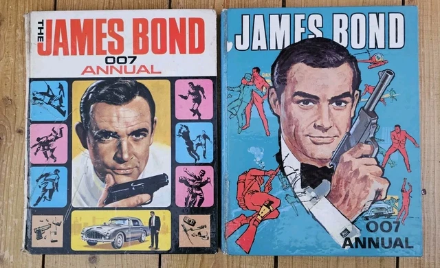 VINTAGE JAMES BOND Annual x 2 1965 1966 Sean Connery 007 EUR 17,78 ...