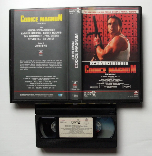 VHS CODICE MAGNUM (1986) Arnold Schwarzenegger -De Laurentis Ricordi-Ex ...