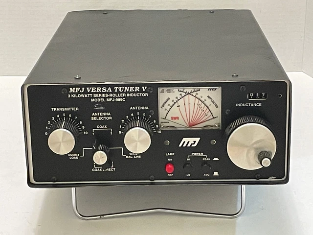 MFJ VERSA TUNER V model MFJ-989C 3kw roller inductor ham radio antenna ...
