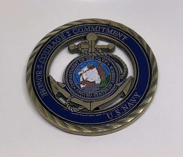 US NAVY CORE Values Challenge Collectors Medallion Coin (56) $4.99 ...