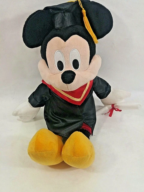 MICKEY MOUSE 8& Graduation Gown with Diploma Plush Toy NWT £11.38 ...