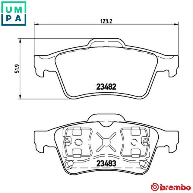 BRAKE PAD SET DISC BRAKE P 59 044 FOR RENAULT LAGUNA/II/Grandtour/Sport ...