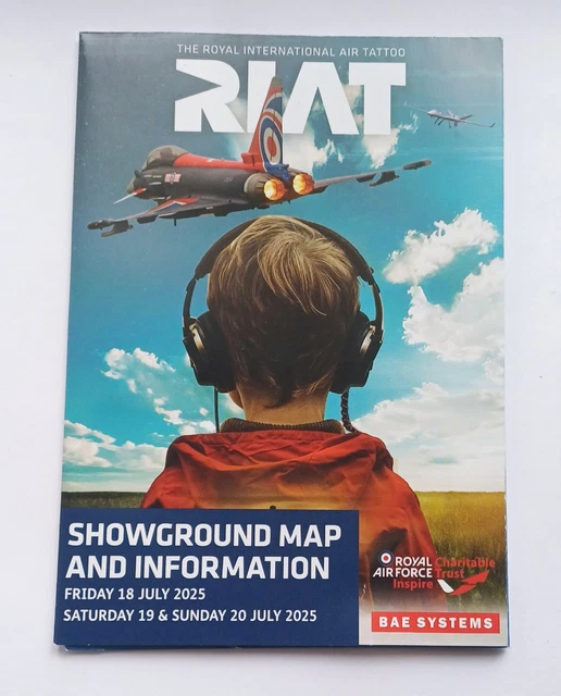 ROYAL INTERNATIONAL AIR Tattoo RIAT 2025 Showground Map & Info Booklet ...