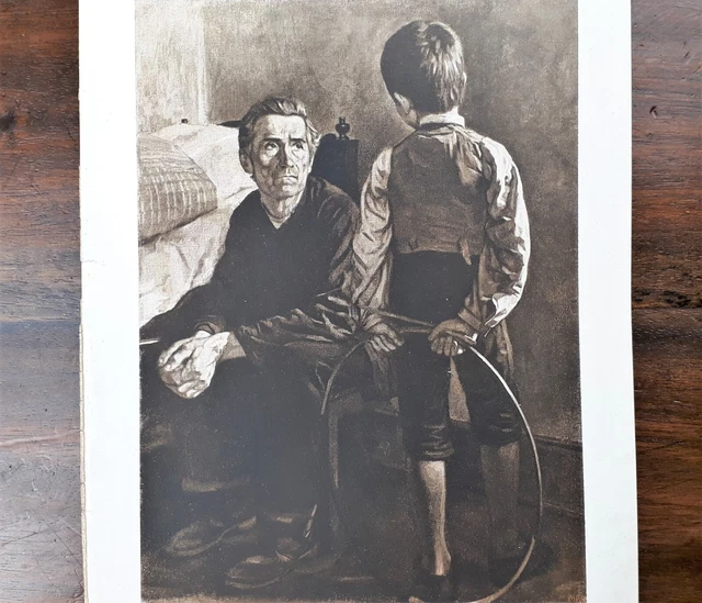 ALTER KUNSTDRUCK, RICHARD Hölscher, Vater & Sohn, Kunstwart, 1908 ...