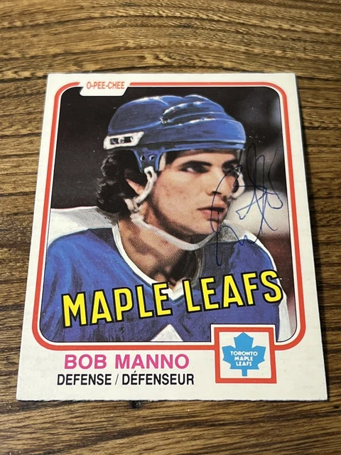 BOB MANNO 1981-82 O-Pee-Chee Hockey #396 Toronto Maple Leafs ...