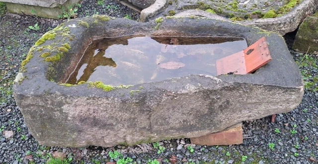 RECLAIMED STONE TROUGH Planters Garden display water feature rockery ...