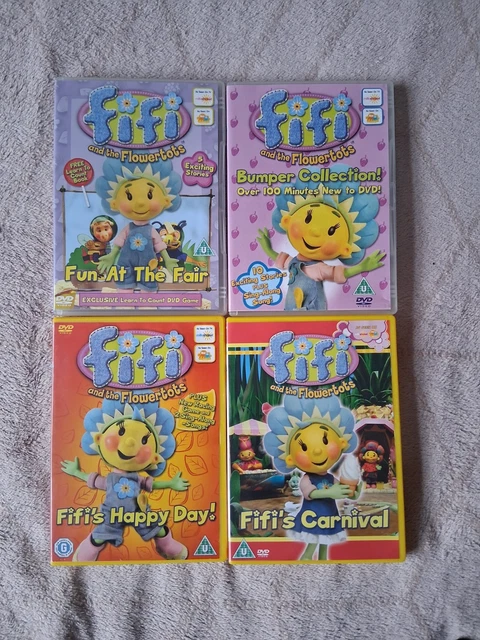 FIFI AND THE Flowertots 4 Dvds Bundle 2006-2009 Learn To Count Book £12 ...