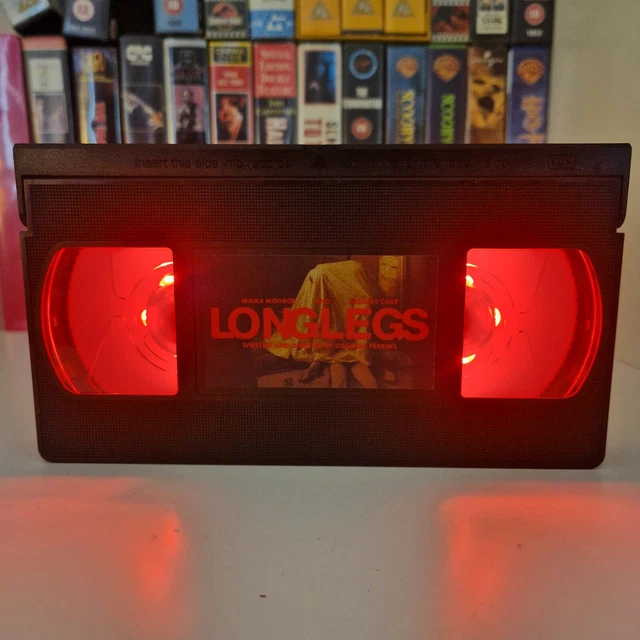 LONG LEGS LED VHS Video Tape Lamp Birthday Xmas Gift Retro Horror ...