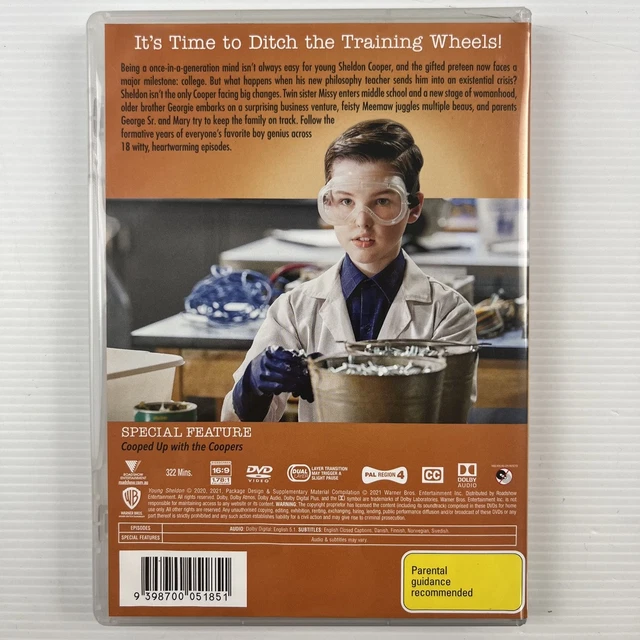 YOUNG SHELDON: THE Complete Fourth Season 4 DVD 2021 Jim Parsons Iain ...