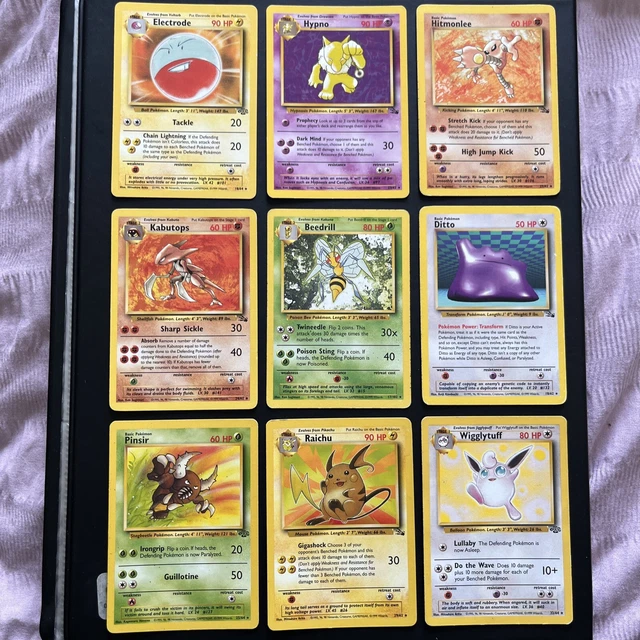 POKÉMON CARDS BUNDLE Wotc Base Set, Jungle, Fossil Rares #20 EUR 40,27 - PicClick IT