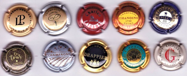 LOT N° 20 de 10 muselets de champagne - EUR 3,00 - PicClick FR