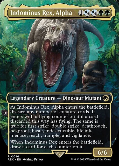 MTG INDOMINUS REX, Alpha 14 Exc - Indominus Rex Alfa - Rex En - Magic ...