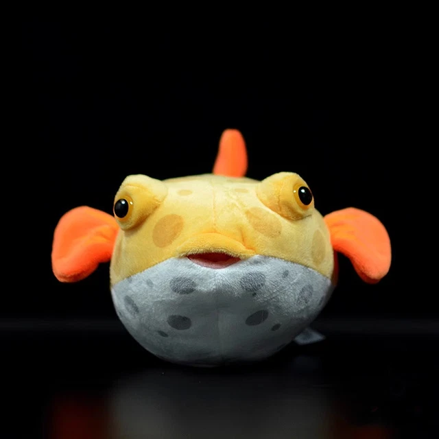 BOX TRIGGERFISH PLUSH Toy Six-Pronged Box Triggerfish Doll Super Cute ...