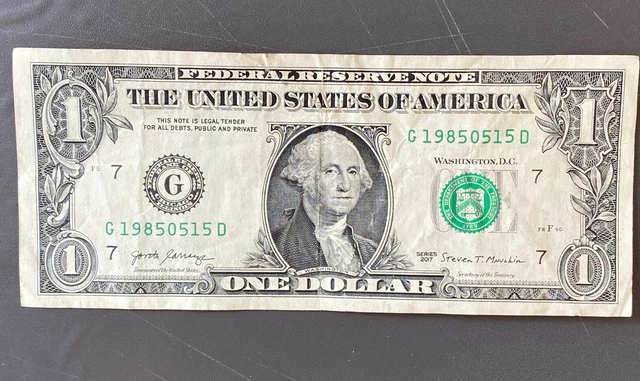 $1 ONE DOLLAR Bill Fancy Serial Number Birthday Note odometer gas pump ...