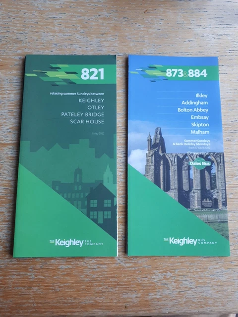 2 X KEIGHLEY Bus (Transdev) Summer Sunday route timetables 2022 ...