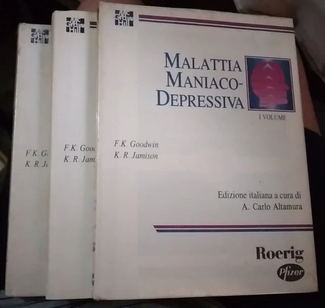 GOODWIN JAMISON MALATTIA MANIACO DEPRESSIVA in 3 volumi ed McGraw Hill ...