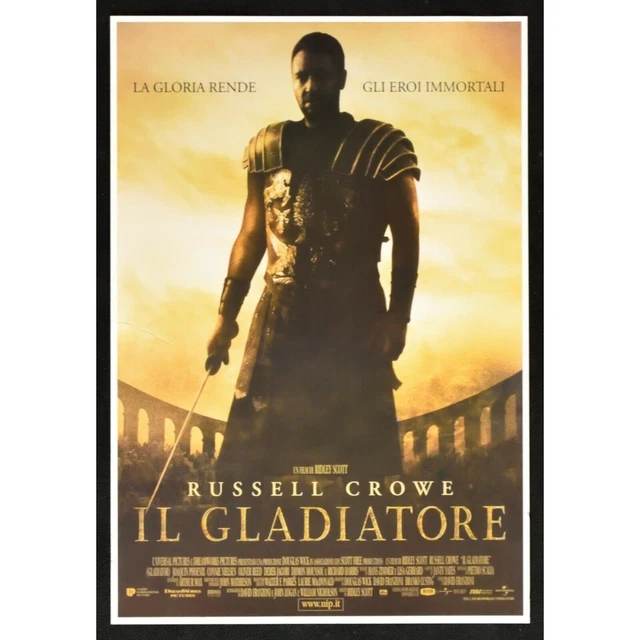 AFFICHE LE GLADIATEUR Ridley Scott Russell Crowe Joaquin Phoenix Cinéma ...