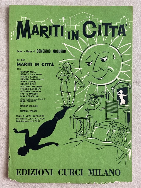 MARITI IN CITTÀ spartito musicale d'epoca fisarmonica parole di D ...