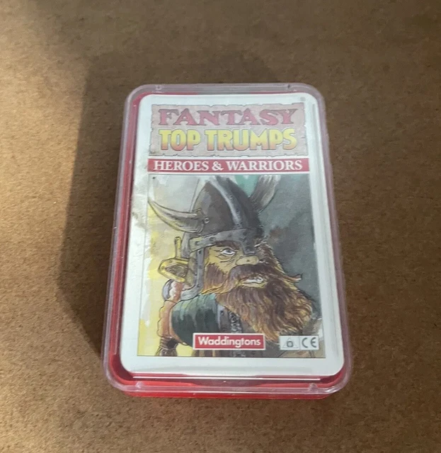 FANTASY TOP TRUMPS Heroes And Warriors. Full Set RARE Waddingtons Retro ...