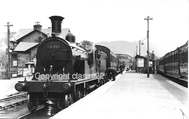 B&W PHOTO HR Ben class 4-4-0 No.14413 'Ben Alligan' at Blair Atholl £4. ...