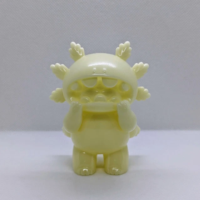 GRAPE BRAIN RAGE Macaroni Axolotl Glow GID Sofubi Designer Soft Vinyl ...