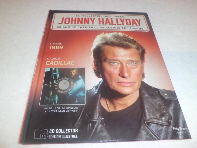 JOHNNY HALLYDAY - CADILLAC - (La collection officielle, livre disque ...