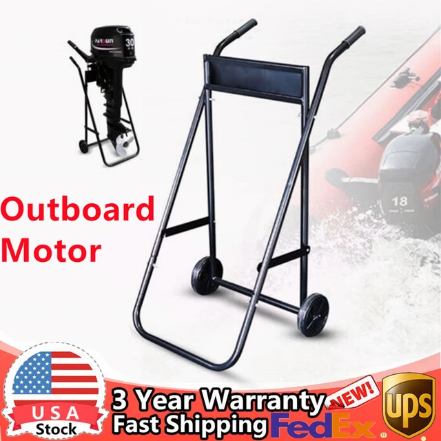 HEAVY DUTY FOLDABLE Outboard Motor Trolley Stand Carrier Cart Dolly ...