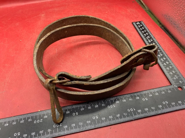WW1 / WW2 French Army Model 24/29 LMG Leather Sling with Metal Clips. £ ...