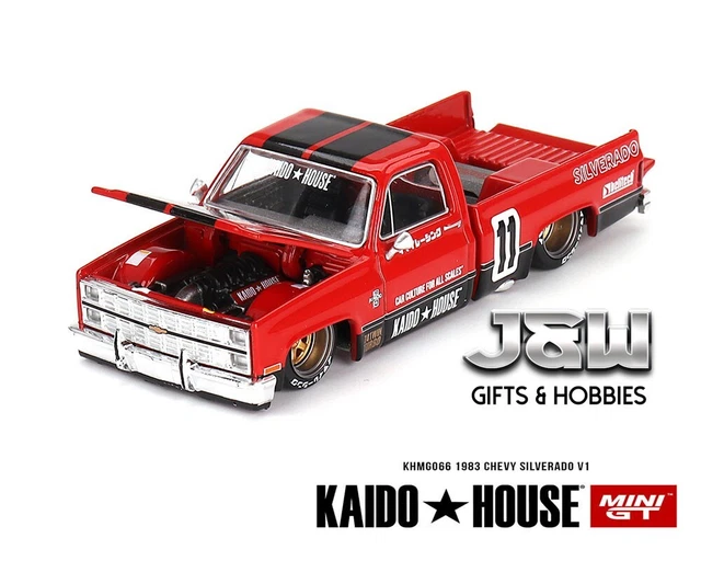 KAIDO HOUSE X Mini GT Chevrolet Silverado 1983 KAIDO V1 - Rouge KHMG066 ...
