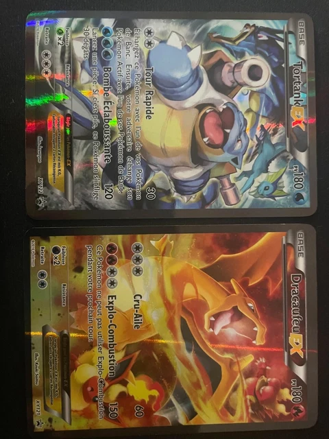 CARTE POKÉMON PROMO Generations Dracaufeu EX XY121, Tortank EX XY122 ...