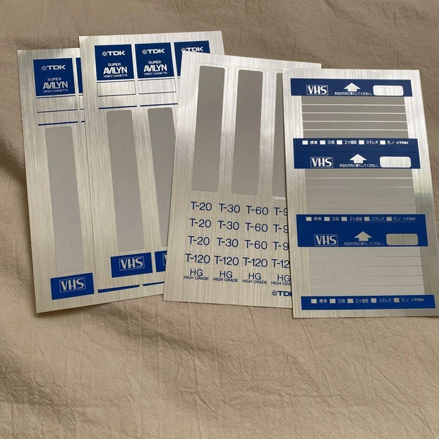 VHS RETRO STICKER Label Heisei Video Showa 1c £30.96 - PicClick UK