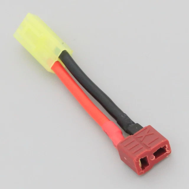 MINI TAMIYA FEMALE Jack to Deans Nylon T Plug Female cable 14AWG 5CM ...