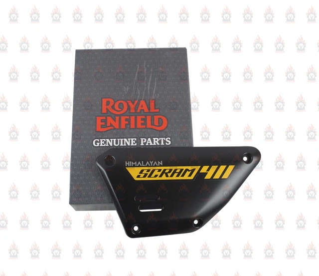ROYAL ENFIELD &GRAPHITE Yellow Scram 411 Side Panel for Left side" EUR ...
