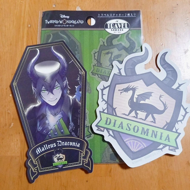 DISNEY TWISTED Wonderland Travel Sticker Set 7.Diasomnia Dormitory £27. ...