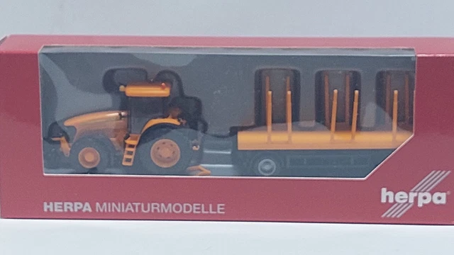 HERPA 153607 H0 John Deere Traktor mit Anhänger 1/87 (25/09B) EUR 39,99 - PicClick DE