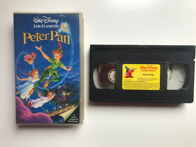 PETER PAN VHS Cinta Tape Classiques De Walt Disney Castellano Campanule ...
