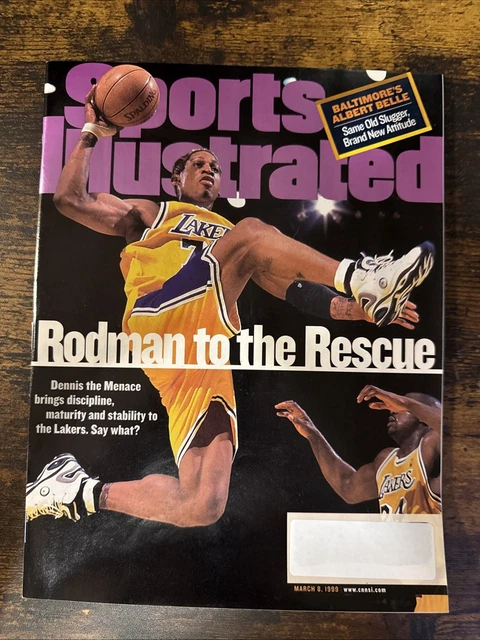 ***SPORTS ILLUSTRATED: MAR 8, 1999-RODMAN TO THE RESCUE: LA Lakers ...
