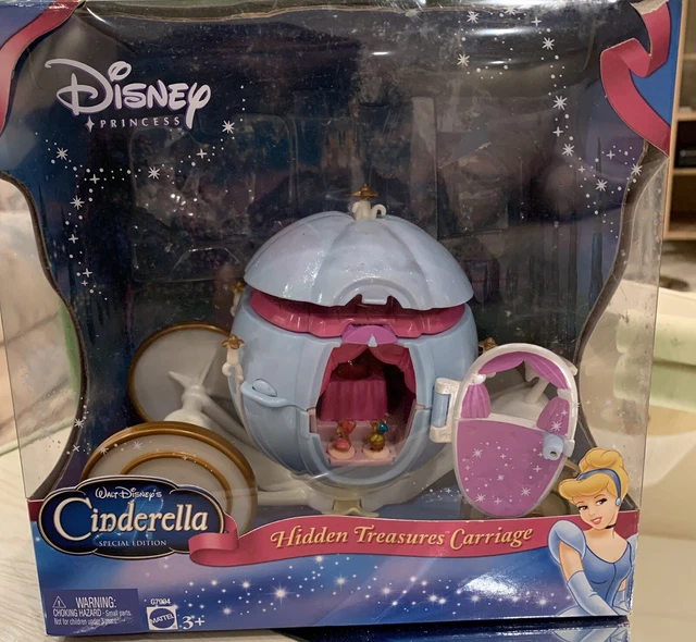 RARE DISNEY CINDERELLA Hidden Treasures Carriage Mattel Playset ...