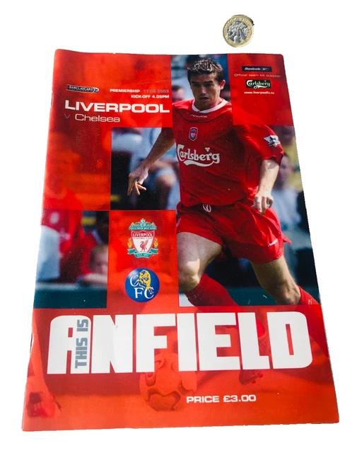 FOOTBALL PROGRAMME LIVERPOOL Vs Chelsea 2003 Vintage ra £18.89 ...